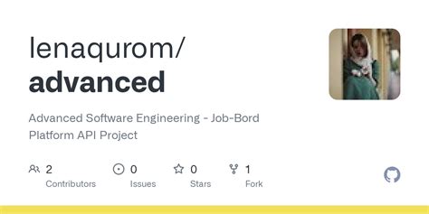 GitHub Lenaqurom Advanced Advanced Software Engineering Job Bord Platform API Project