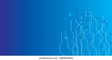 Abstract Technology Circuit Board Vector Background Stock Vector