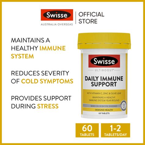Swisse Ultiboost Daily Immune Support 60 Tablets Exp06 2026 Lazada