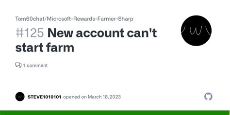 New Account Cant Start Farm · Issue 125 · Tom60chat Microsoft Rewards