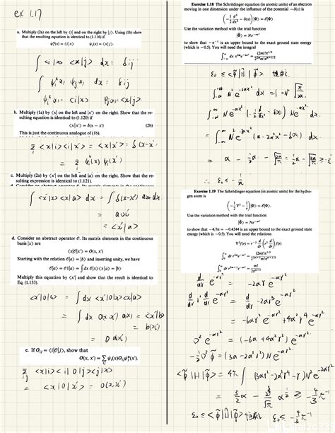 Modern Quantum Chemistry 量子化学 Szabo答案 Ch1 哔哩哔哩