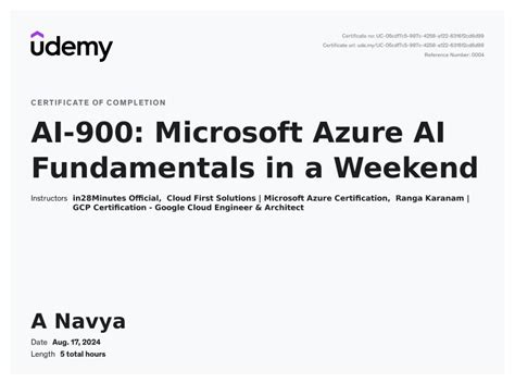 A Navya On Linkedin Im Delighted To Announce That Ive Completed The Ai 900 Microsoft Azure