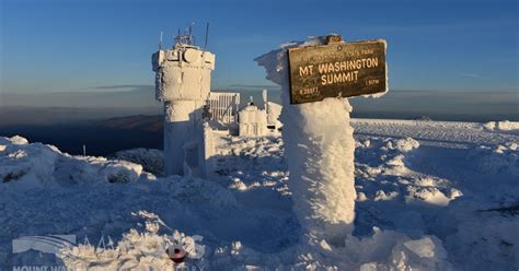 Photo Blue Skies And Rime Ice Atop Mount Washington Cbs Boston
