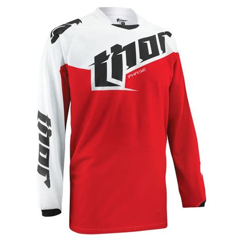 Motocross Jerseys Thor Phase Tilt Red Ready To Ship Uk