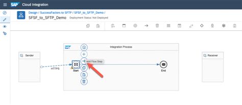 sap btp integration suite integration flow from successfactors to a