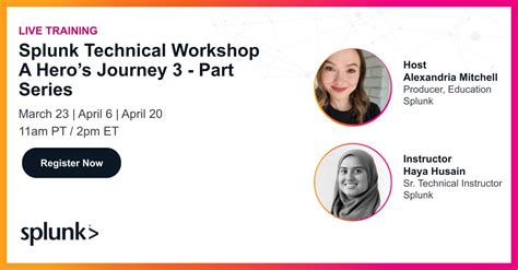 First Come First Serveonly 200 Spots Available Splunk Technical Workshop Series Virtual