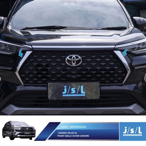 Front Grille JSL All New Veloz Front Grill Cover Chrome Lazada