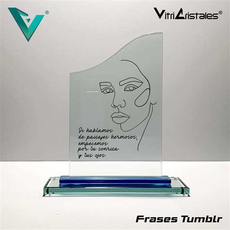 Placas En Vidrio Básicas Con Frases Tumblr • Vitricristales Placas De