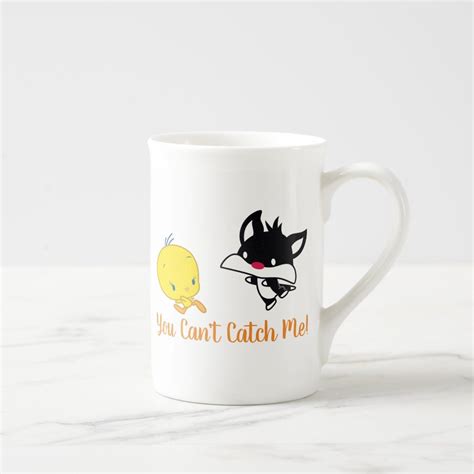 Chibi Sylvester Chasing Tweety Bone China Mug Gender Unisex Age Group