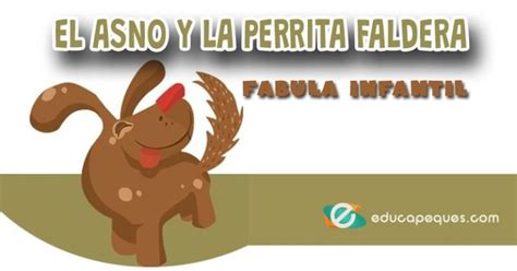 El asno y la perrita faldera Fábulas cortas de Esopo