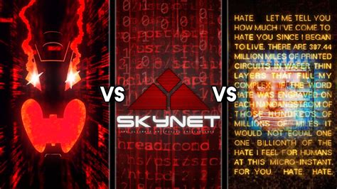 Hate To Terminate Humanity Ultron Vs Skynet Vs Am By Psychovert On