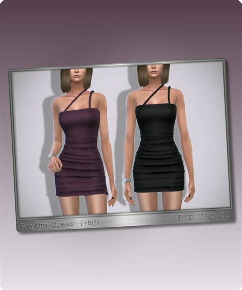 Rhythm Dress By Pipco Sims 4 Cc In 2024 Hot Weather Outfits
