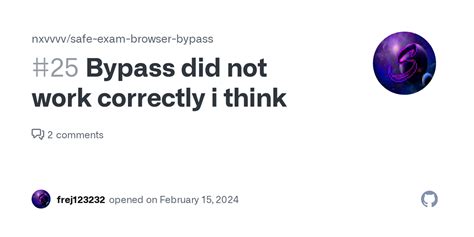 Bypass Did Not Work Correctly I Think Issue 25 Nxvvvv Safe Exam