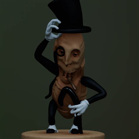 🥜 Mr Peanut Monster Figure・free Obj File For 3d Printing・cults