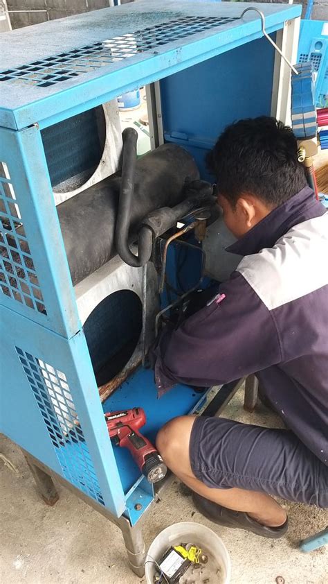 รับซ่อมแอร์ไดร์เออร์ ซ่อมปั๊มลมสกรู Dryer ทำความเย็นไม่ได้ ซ่อมเครื่อง