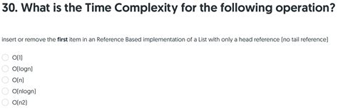 Solved What Is The Time Complexity For The Following Chegg