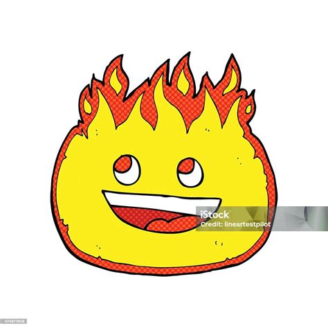 Kartun Api Bahagia Ilustrasi Stok Unduh Gambar Sekarang Api Api