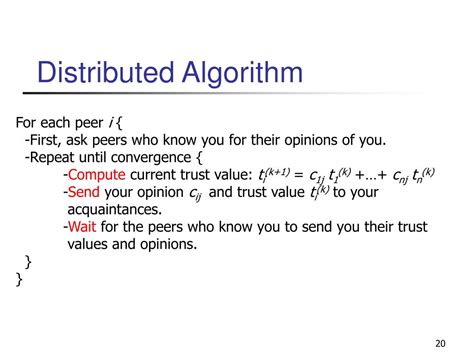 ppt the eigentrust algorithm for reputation management in p2p
