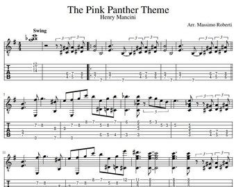 The Entertainer Sheet Music Guitar Tutorial TABS And Score Etsy