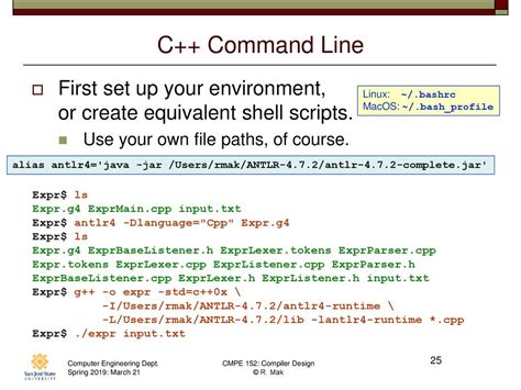Cmpe 152 Compiler Design March 21 Class Meeting Ppt Download