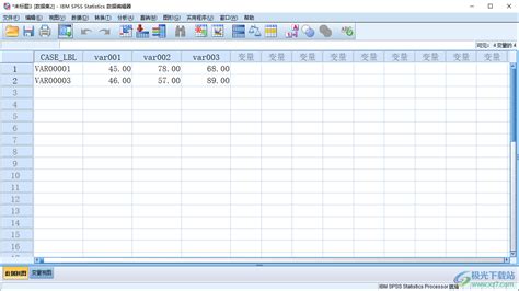 SPSS如何转置数据 SPSS软件将行和列数据互换的方法 极光下载站 SPSS如何转置数据 SPSS软件将行和列数据互换的方法 极光下载站