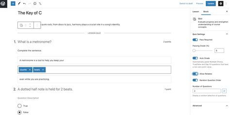 Sensei Lms 39 Beta Quiz And Question Blocks Sensei Lms