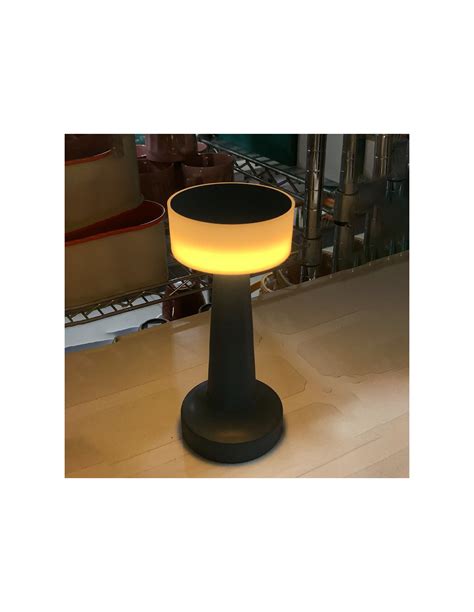 Lampara De Mesa Portatil Con Sensor Tactil Azul 21x9 Cm