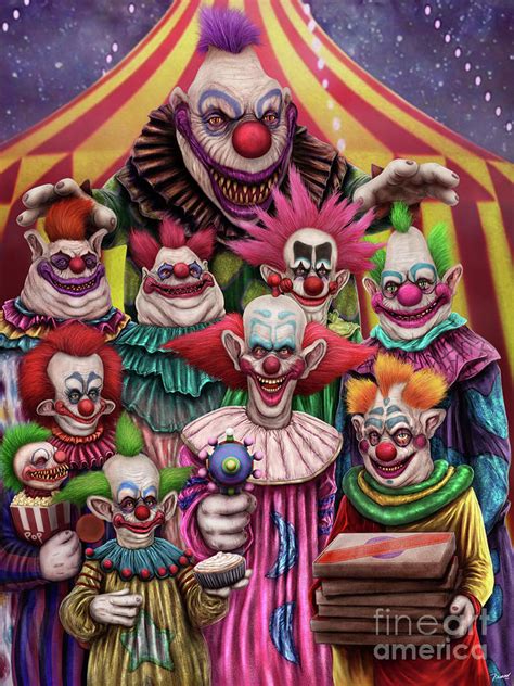 Killer Klowns From Outer Space Digital Art By Michael Tiscareno Pixels