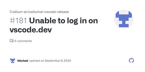 unable to log in on vscode dev · issue 181 · codium ai codiumai vscode