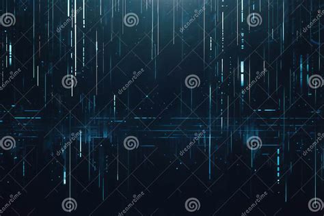 An Abstract Futuristic Digital Background With Falling Lines Of Code Technology Data Streams