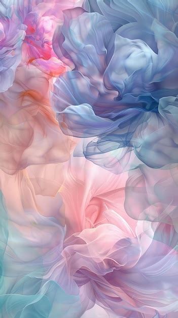 Premium Photo An Abstract Floral Pattern With Soft Colors Blending