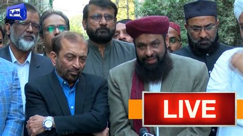 Live Mqm Leader Farooq Sattar Important Media Talk Dunya News Youtube