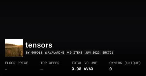 Tensors Collection Opensea