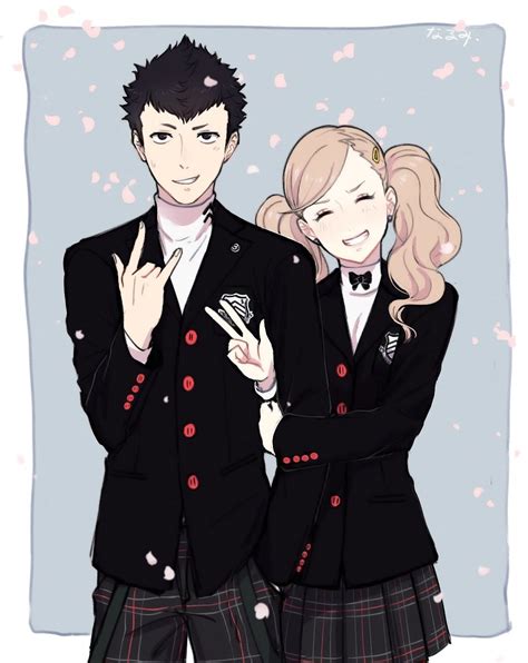Ryuji And Ann Art By 成美 On Pixiv Rpersona5