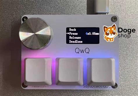 Jual Osu Nono V3 Keyboard Magnetic Switch Wooting Led Display Knob Macro Putih4keygatwht Di