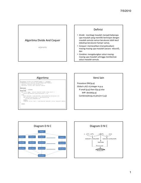 Pdf 11 12 Algoritma Divide And Coquerppt Blognya Maz Wied · Algoritma Sorting • Mengurutkan
