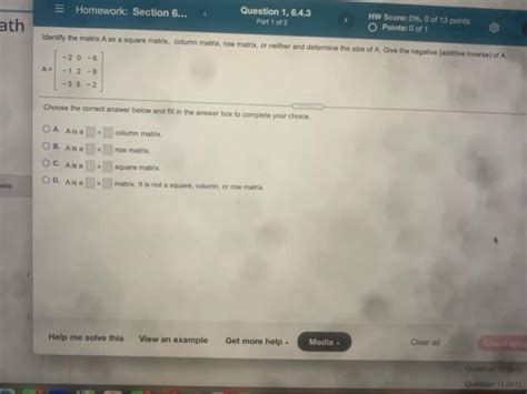 Solved Homework Section 6 Question 1 6 4 3 Part 1 Of 2