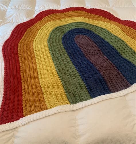 Piper Rainbow Crochet Blanket Free Pattern Artofit