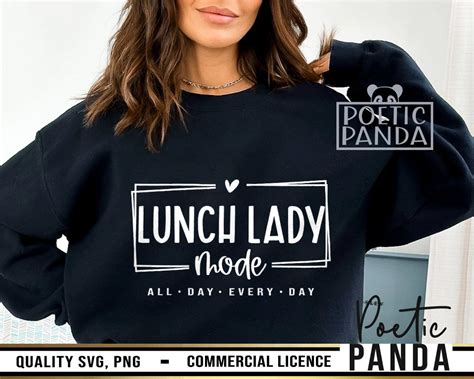 Lunch Lady Svg Png Lunch Lady Shirt Svg School Svg Cook Svg Santas