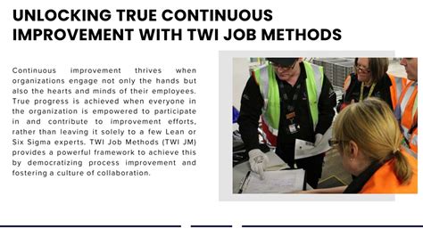 PPT Unlocking True Continuous Improvement With TWI Job Methods