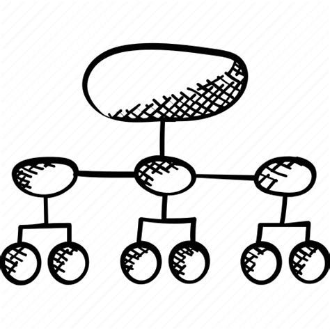 Hierarchy Network Structure Networking Organizational Chart Workflow Icon Download On