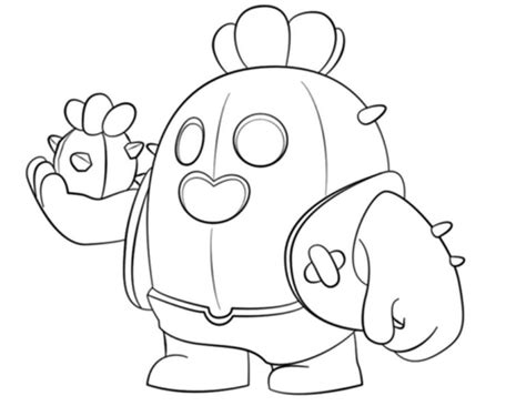 Kolorowanki Brawl Stars Spike Coloriage Brawl Stars Spike Cactus 31