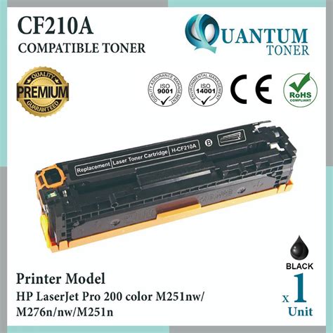 Black Compatible Toner 131a Cf210a Cf 210a For Hp Color Laserjet Pro 200 M251n M251nw Mfp M276n