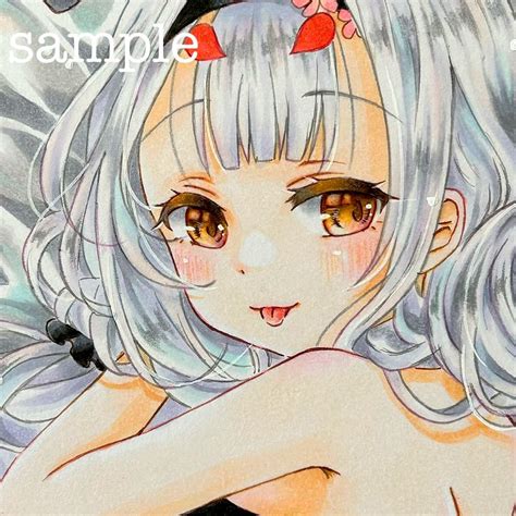 Yahooオークション A4 手描きイラスト 同人 アズールレーン 島風 ア