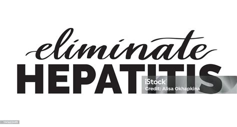 한 가지 색상으로 손으로 레터링 또는 부시 서 예를 사용 하 여 간염 텍스트타이포 그래피를 제거 합니다 컷아웃 템플릿 비닐 절단 스티커 인사말 또는 포스트 카드 포스터 배너