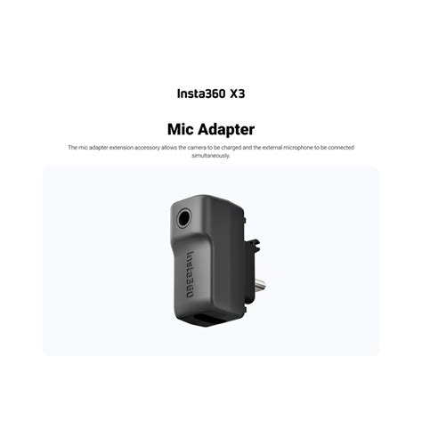 Insta360 X3 Mic Adapter Shopee Singapore