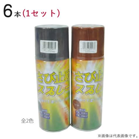 さび止めスプレー 300ml 全2色 6本1セット単位 輸入品 KUS 試験成績表有 塗料 防錆 赤 レッド 灰色 屋内外 鉄部 金属 下塗り