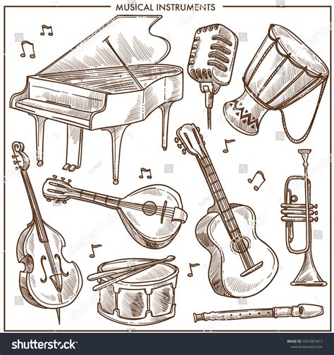 Classical Instruments Drawings