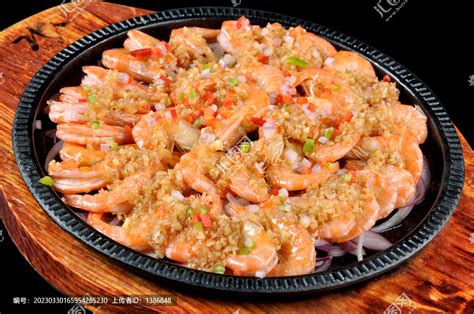 蒜蓉虾 中国菜系 食品餐饮 摄影素材 汇图网www huitu