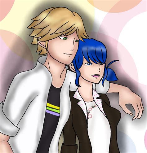 Adrien X Marinette By Valeriafuentes On Deviantart